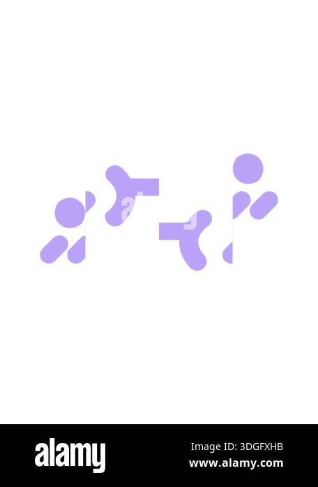 splitting motion animation of embarrassed face icon Stock Video Footage ...