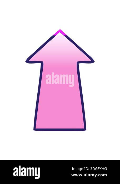 power up animation of pointing arrow symbol icon Stock Video Footage ...