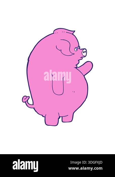 shine light effect animation of cartoon fat pit Stock Video Footage - Alamy