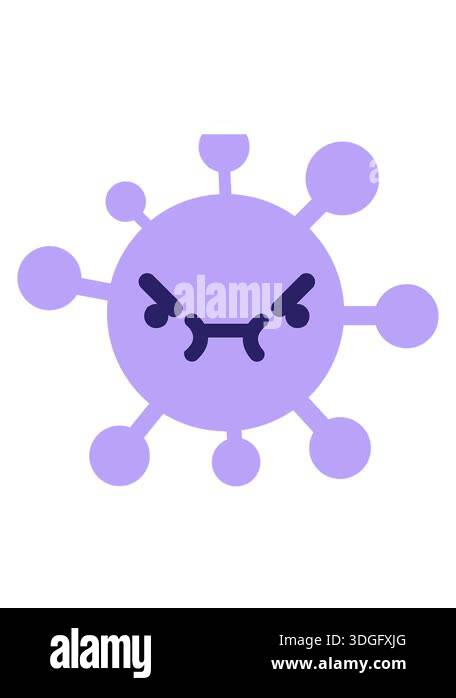 power up animation of mean angry virus Stock Video Footage - Alamy