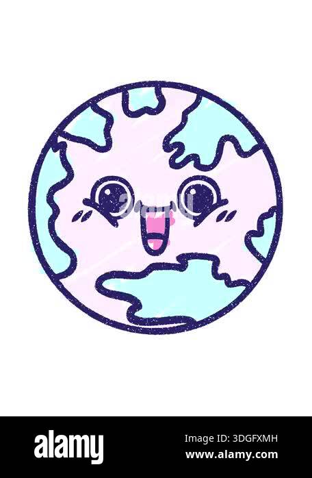 pixelize effect animation of Planet Earth Chalky Drawing Stock Video ...