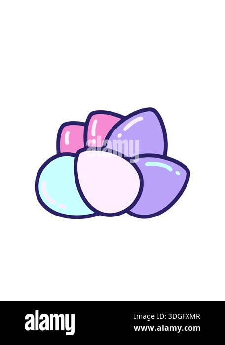 blinking radial lines animation of fun easter eggs design Stock Video ...