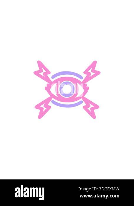 sales flash animation of mystic eye symbol icon Stock Video Footage - Alamy