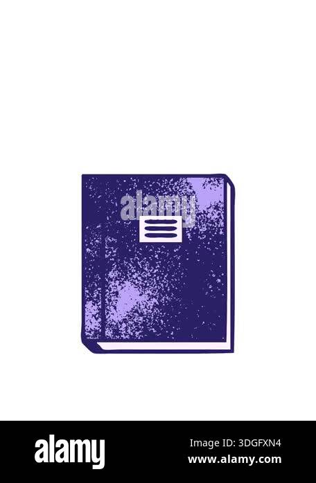 jumping motion animation of retro grunge texture cartoon of a study ...