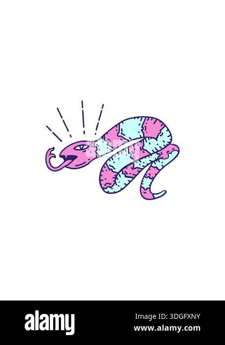 flashy sales animation of illustration of a traditional tattoo style ...