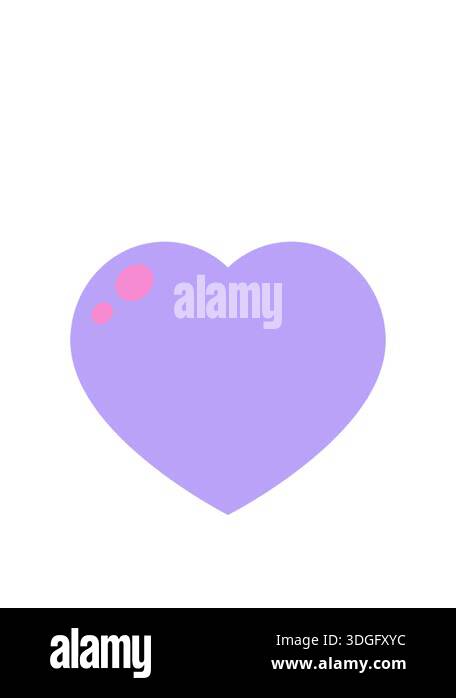 stretching up animation of heart symbol drawing Stock Video Footage - Alamy