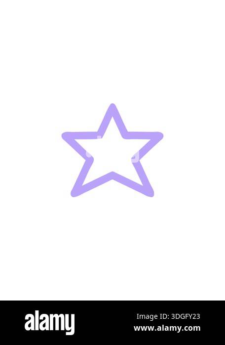 pressure popping animation of star shape symbol icon Stock Video ...