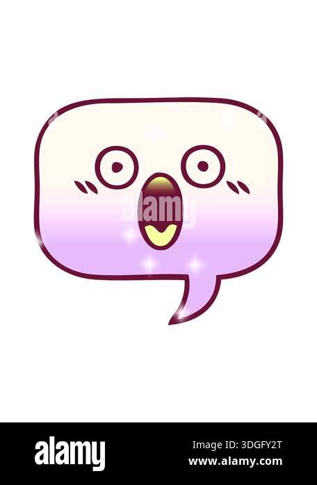 glitter effect animation of gradient shaded cartoon of a speech bubble ...