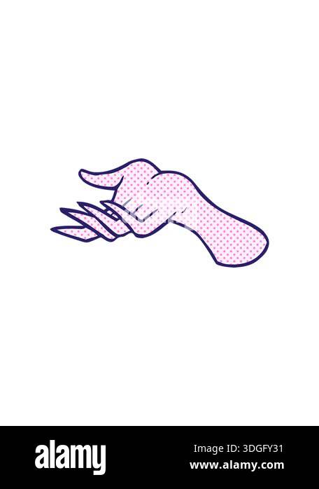 power up animation of hand cartoon Stock Video Footage - Alamy