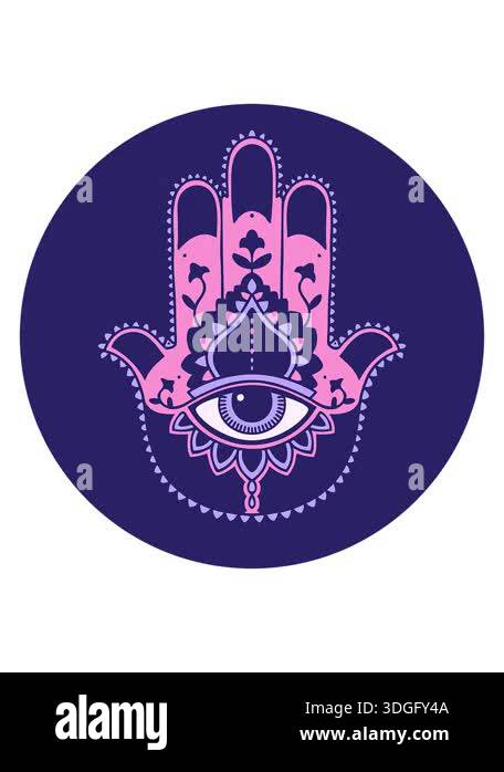 shine light effect animation of iconic tattoo style image of a hamza ...