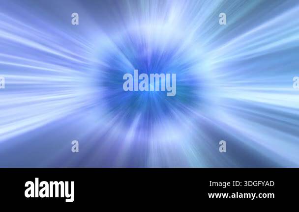 Abstract purple and blue light streaks rush forward in a dynamic tunnel ...