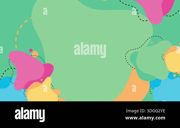 Green Pink Feminine Abstract Shape Video Background is a soft, stylish ...