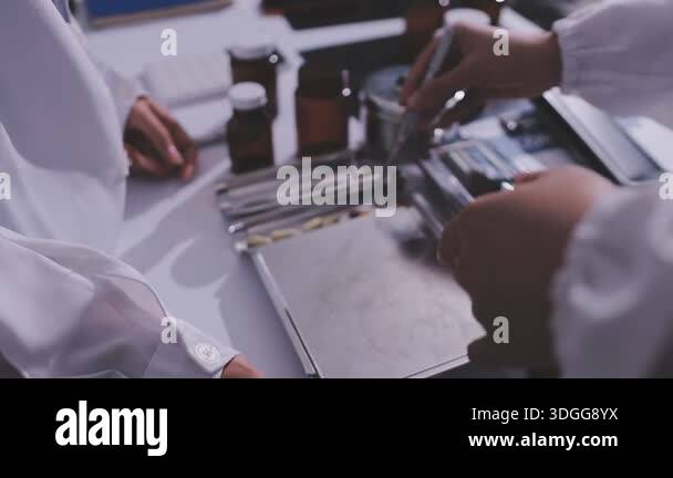 Medical staff team african american meeting discussing chest x-ray film ...