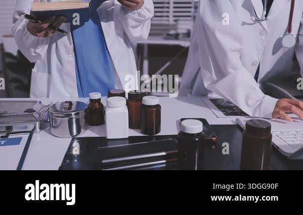 Medical staff team african american meeting discussing chest x-ray film ...