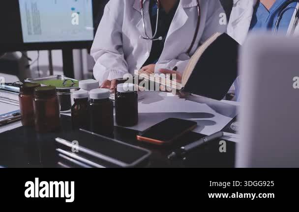 Medical staff team african american meeting discussing chest x-ray film ...