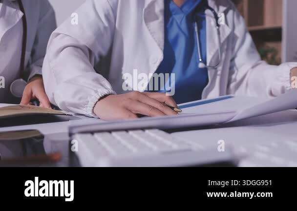 Medical staff team african american meeting discussing chest x-ray film ...