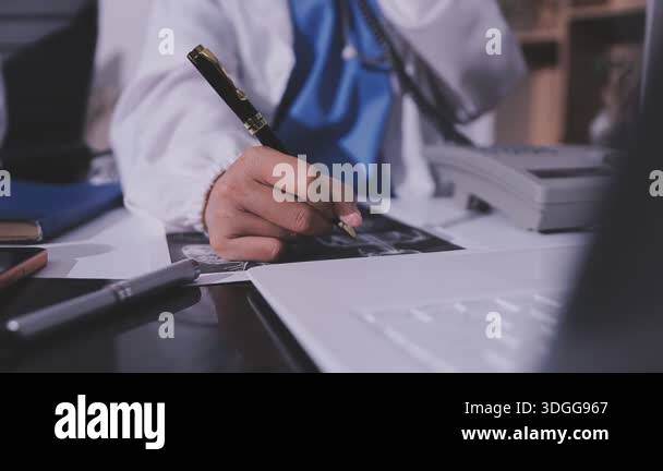 Medical staff team african american meeting discussing chest x-ray film ...