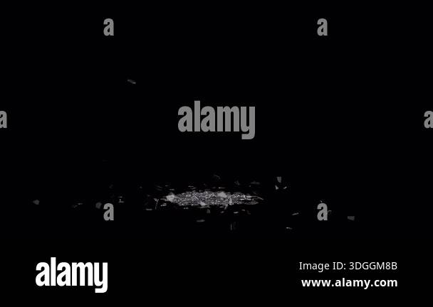 Glass ball falling down and breaking into little pieces - broken glass ...