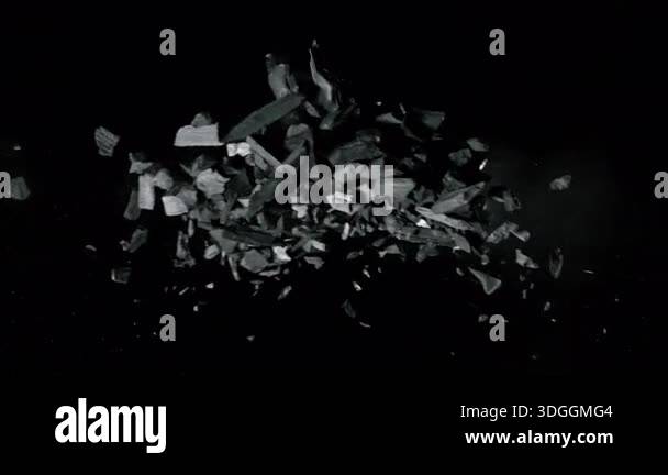 Super Slow Motion of Black Charcoal Colliding in Mid-Air at 1000 fps ...