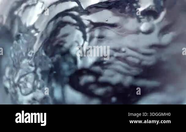 Super Slow Motion Shot of Clear Waving Water Background at 1000 fps ...