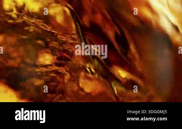 Super Slow Motion Shot of Waving Whiskey Background at 1000fps. Filmed ...