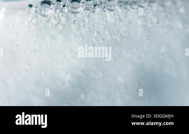 Super Slow Motion Shot of Flowing Bubbles in Water at 1000 fps. Filmed ...
