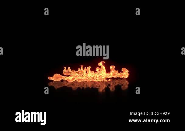 Types of fire burning and moving in space Stock Video Footage - Alamy