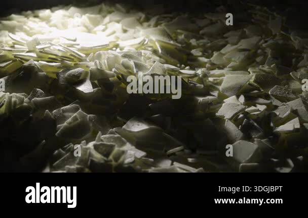 Light on soy wax flakes in slow motion. Step by step handmade candle ...