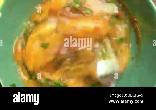 Colorful mixed vegetables and shrimp cooking Stock Video Footage - Alamy