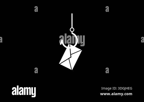 An envelope hanging from a sharp metal hook serves as a visual metaphor ...