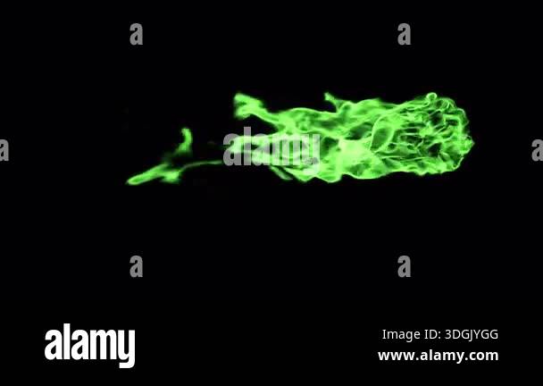 Poison magic fireball flying through the air Stock Video Footage - Alamy