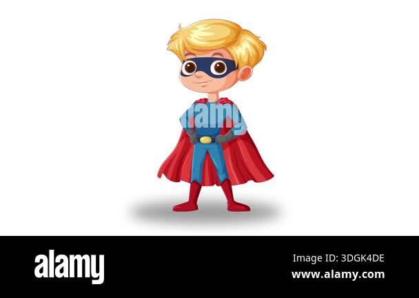 Super Boy character in various poses Stock Video Footage - Alamy