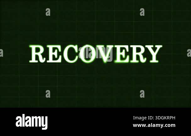 Concept Word Recovery Horror Grungy Effect Typography Text Animation 4k ...