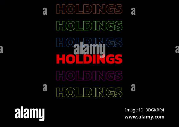 Concept Word Holdings Colorful Kinetic Typography Text Animation 4k ...