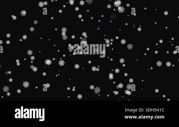 Falling Snow Background Animation Winter Scene Stock Video Footage - Alamy