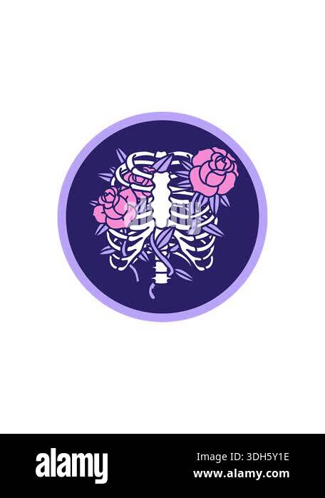 sales flash animation of sticker of tattoo in traditional style of a ...