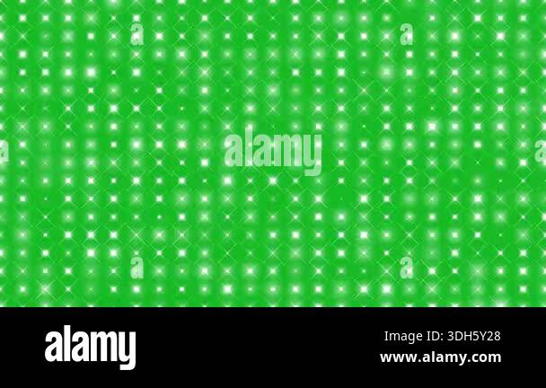 White flash lights pattern motion graphics with green screen background ...
