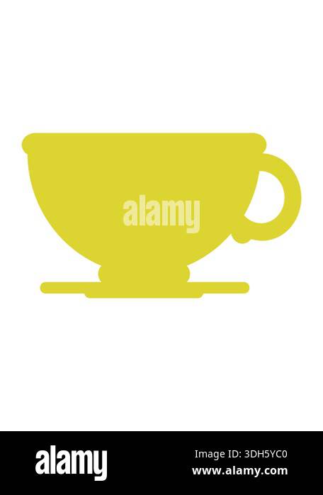 changing color animation of cup of coffee Stock Video Footage - Alamy