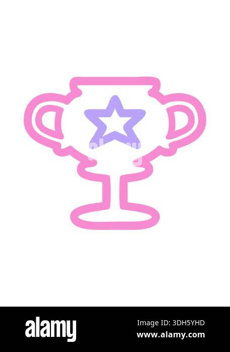 shivering motion animation of trophy cup symbol icon Stock Video ...