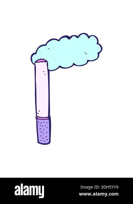 pixelize effect animation of cartoon cigarette Stock Video Footage - Alamy