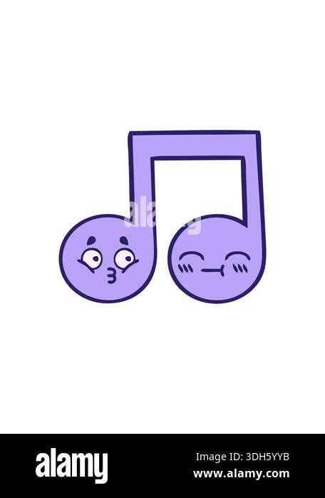 splitting effect animation of drawing of musical note Stock Video ...