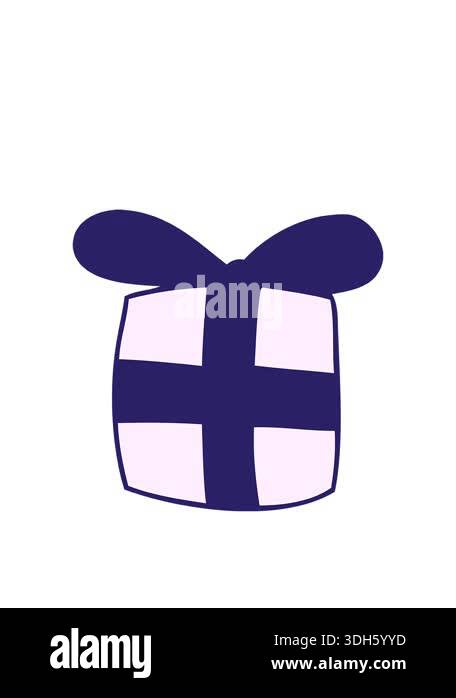 jumping motion animation of hand drawn image of a present Stock Video ...