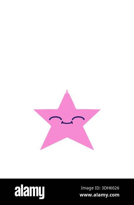 jumping motion animation of retro cartoon of a gold star Stock Video ...