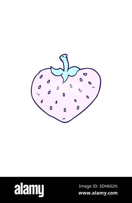 radioactive glowing animation of strawberry image Stock Video Footage ...