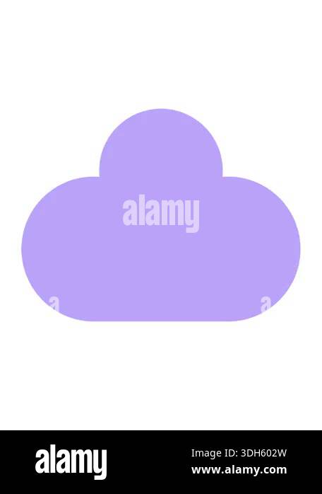 pixelize effect animation of cartoon raincloud Stock Video Footage - Alamy