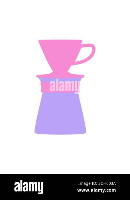 popping motion animation of drip coffee maker Stock Video Footage - Alamy