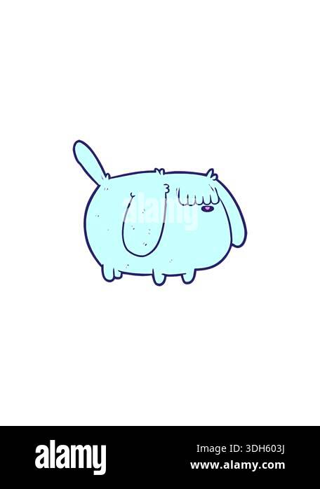 sales flash animation of cute funny cartoon dog design Stock Video ...