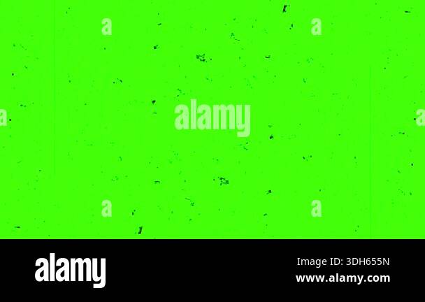 green screen scratch dust noise clutter. 4k animation of grunge overlay ...