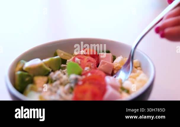 Baked vegetables buddha bowl. Sweet potato, cauliflower, tomato and ...