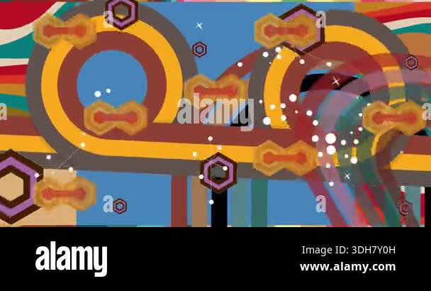 Retro 70s Background animation with Groovy 1970s art video ...
